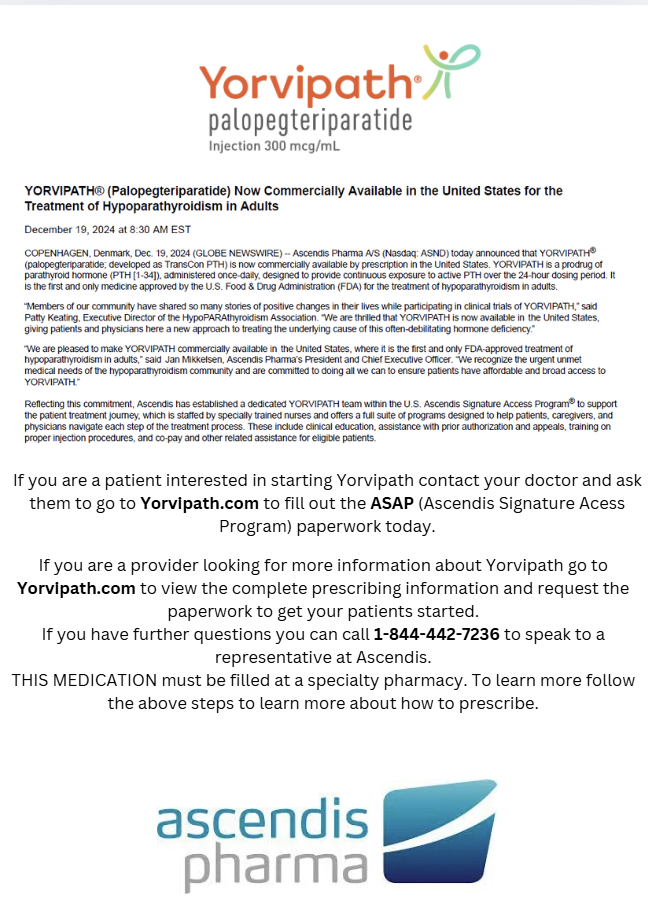 4th Quarter Newsletter :: HypoPARAthyroidism Association Inc.
